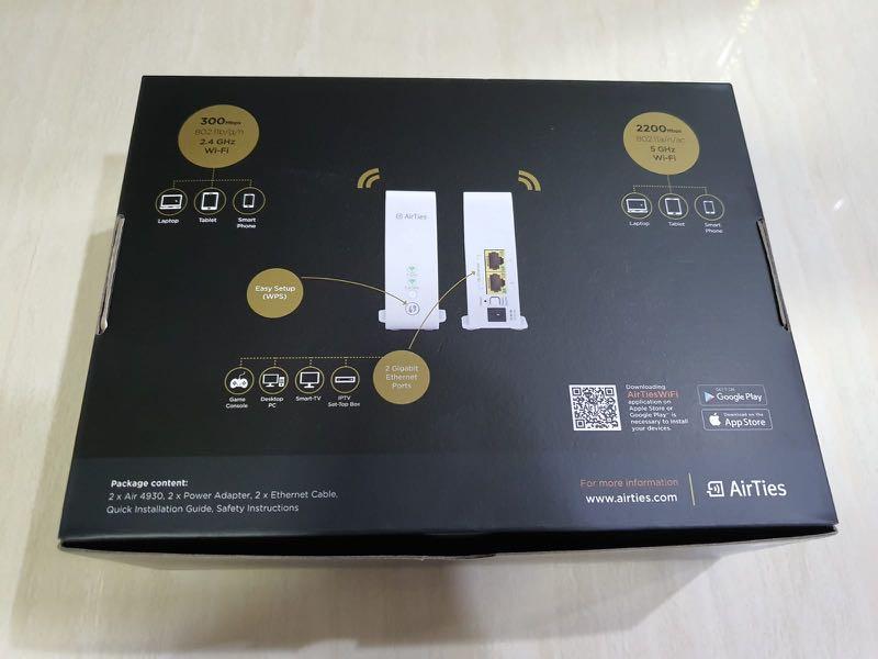 Airties 2500 Mbps Smart Mesh Access Point Air 4930, Computers & Tech ...