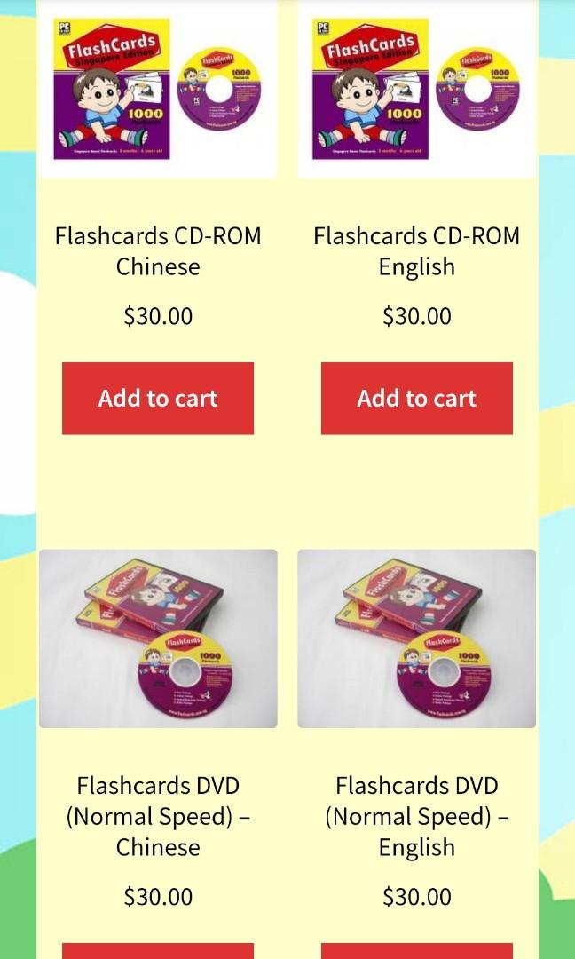 120pc flashcard n CD flash memory, Babies & Kids, Toys & Walkers on ...