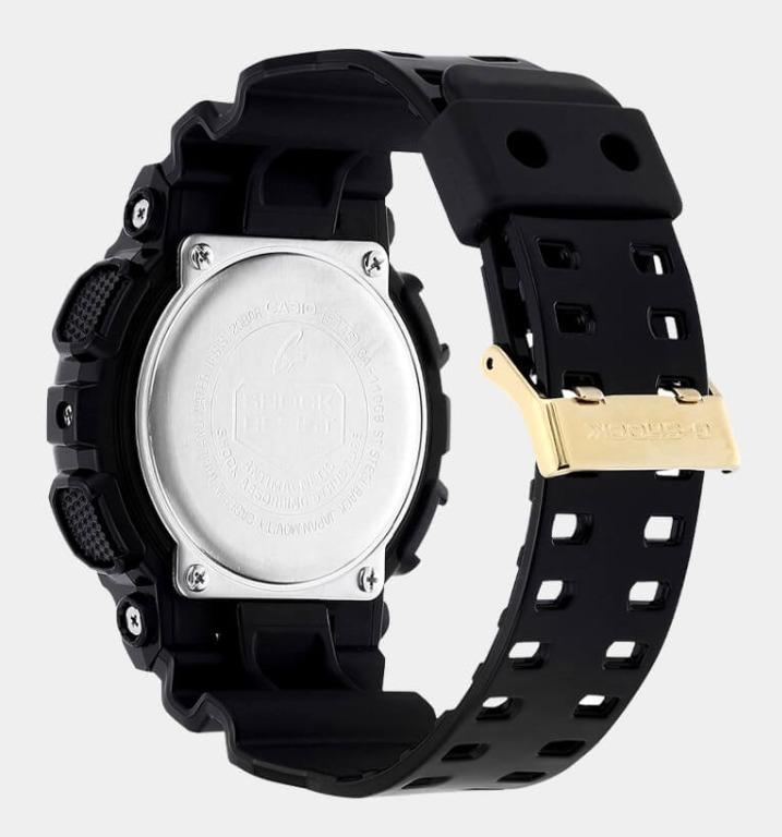 Casio G-Shock GA-110GB-1A Special Color Gold Black Analog Digital Watch ...
