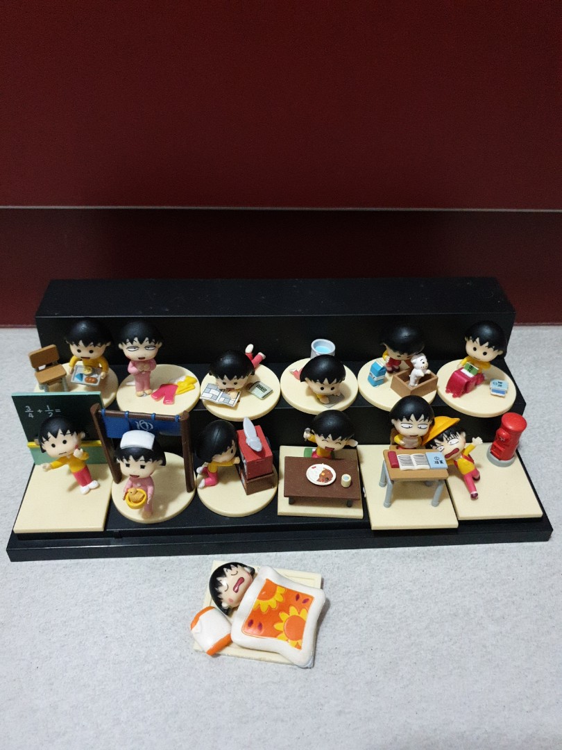 Chibi Maruko chan figures set of 13, Toys & Games, Bricks & Figurines ...