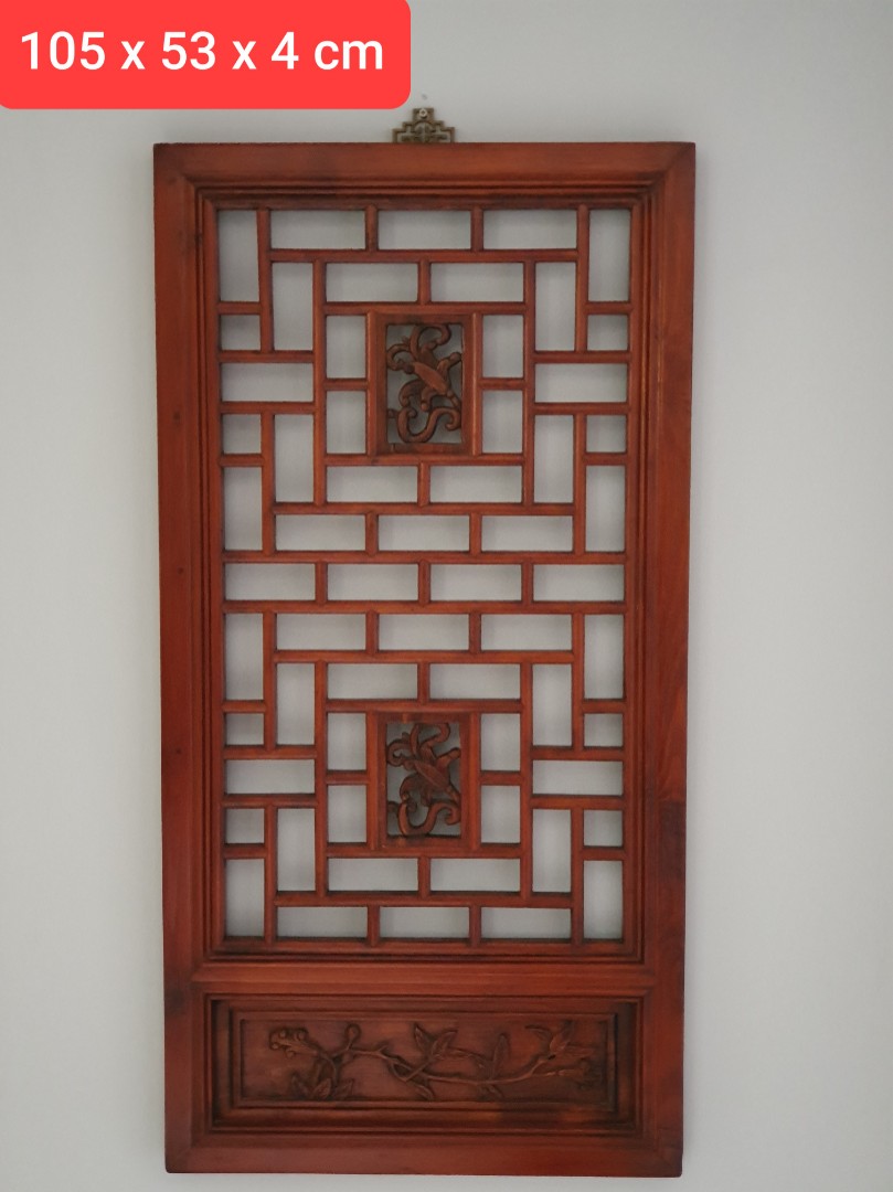 Chinese wooden wall panels (2 pieces), Furniture, Home Decor, Others on ...