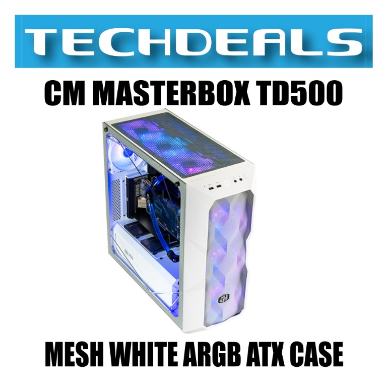 Cooler Master Masterbox TD500 MESH ARGB ATX Case w/Tempered Glass ...