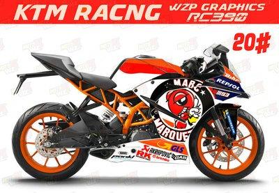 Customizable 3M KTM RC125 RC200 RC250 RC390 125 200 250 390 decal ...