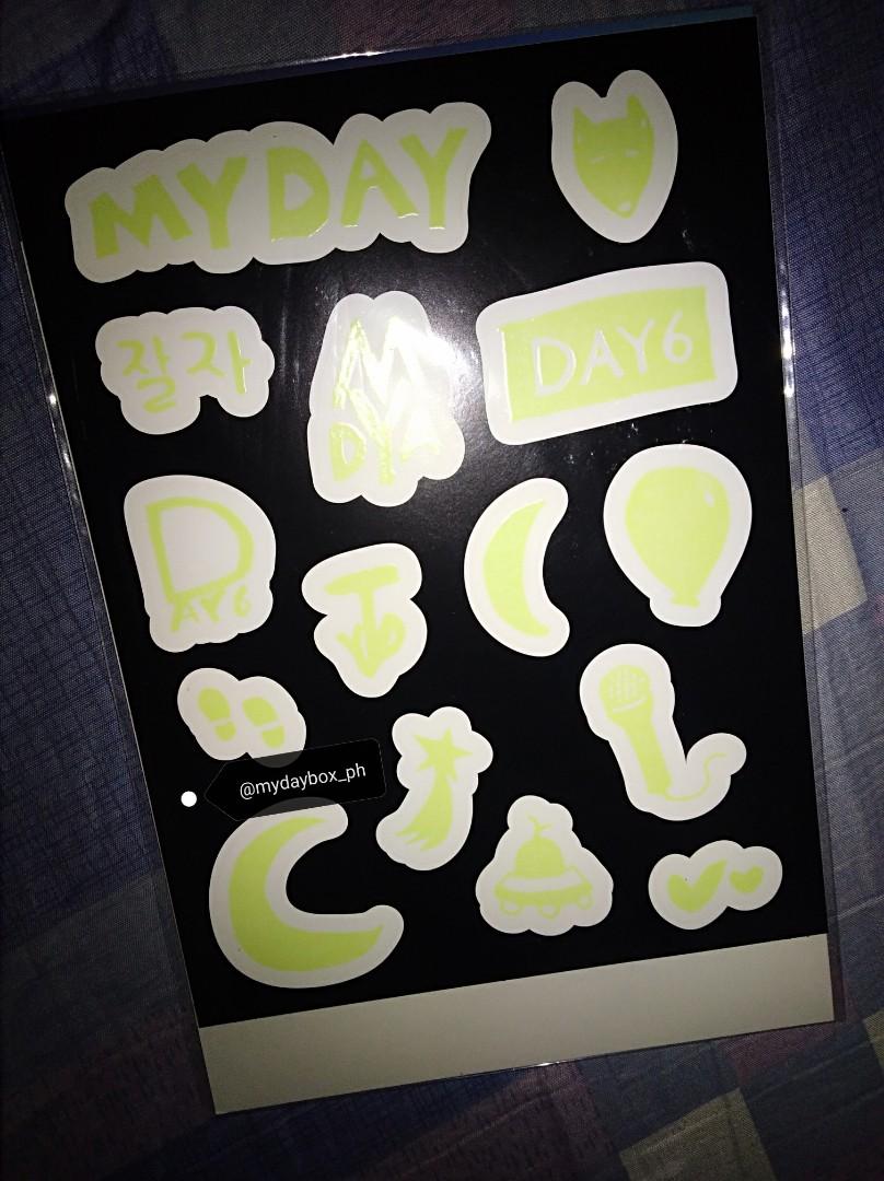 DAY6 MyDay 3rd Gen Luminous Sticker, Hobbies & Toys, Memorabilia ...