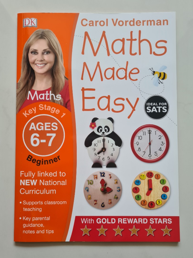 DK Maths Made Easy Ages 6-7 Key Stage 1 Beginner, Books & Stationery ...