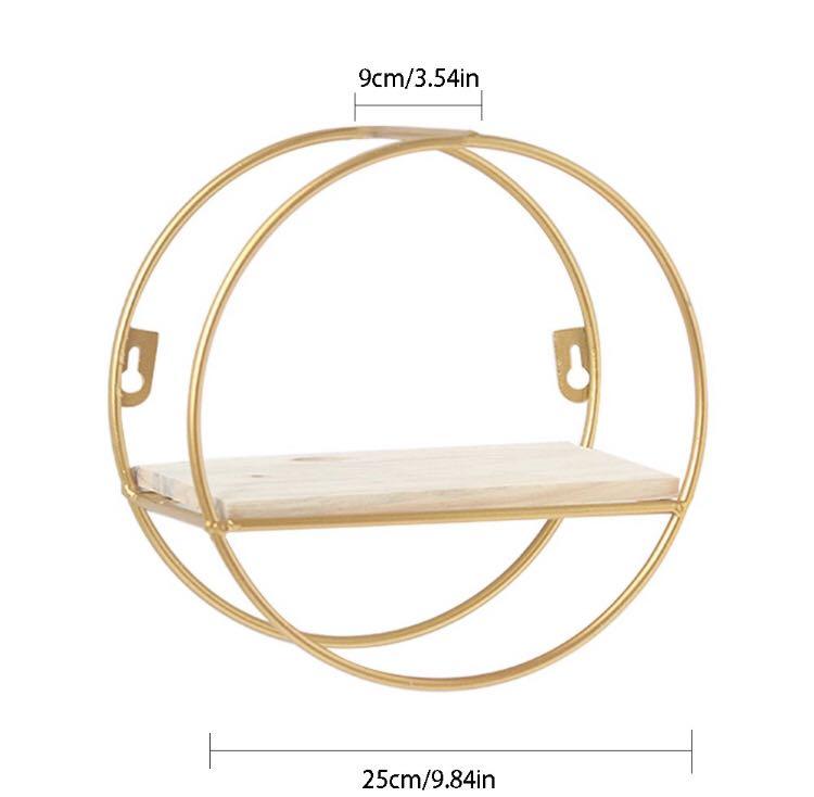 Gold frame shelf rack, Furniture & Home Living, Home Decor, Frames ...