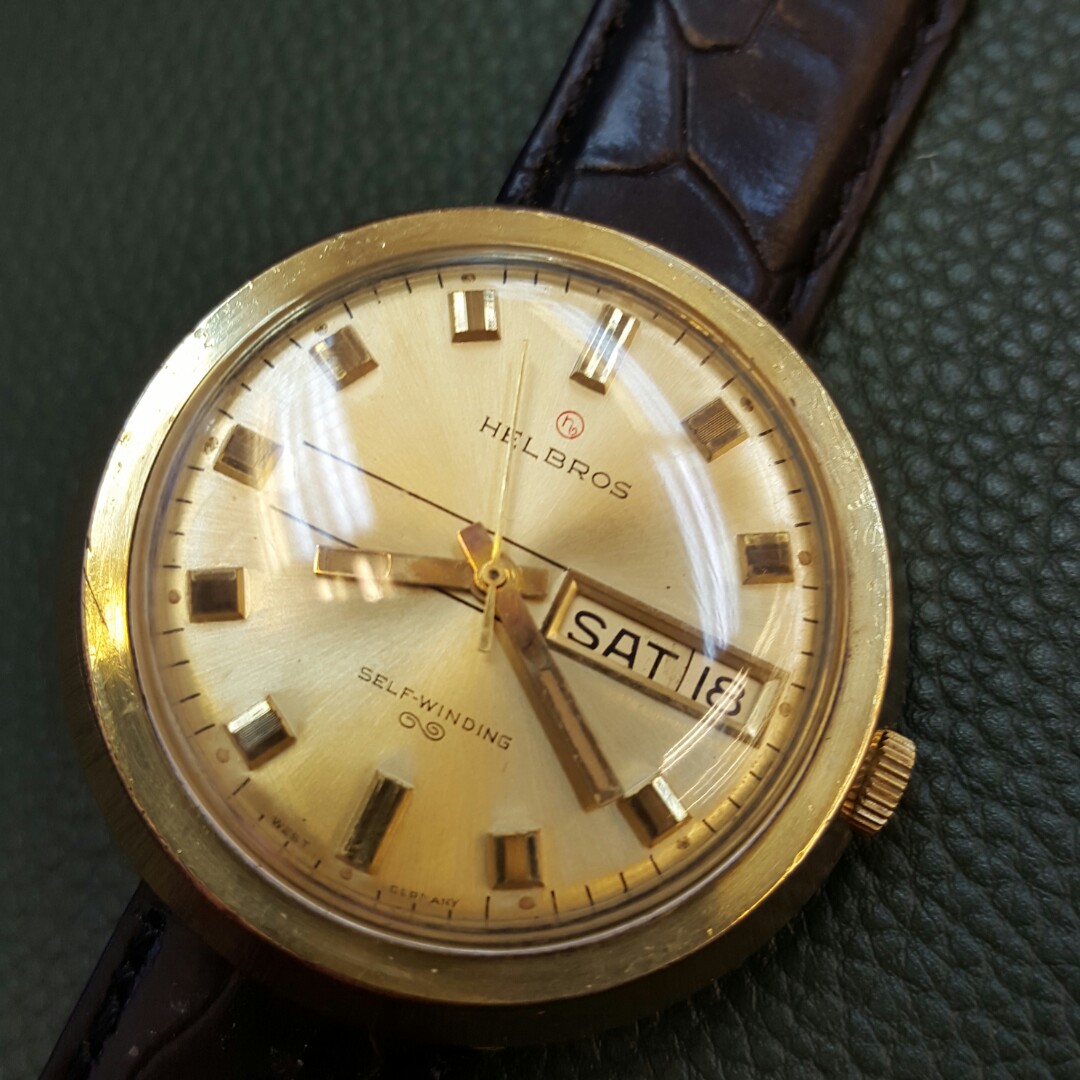 Helbros Vintage Watch Day-Date Self Winding on Carousell