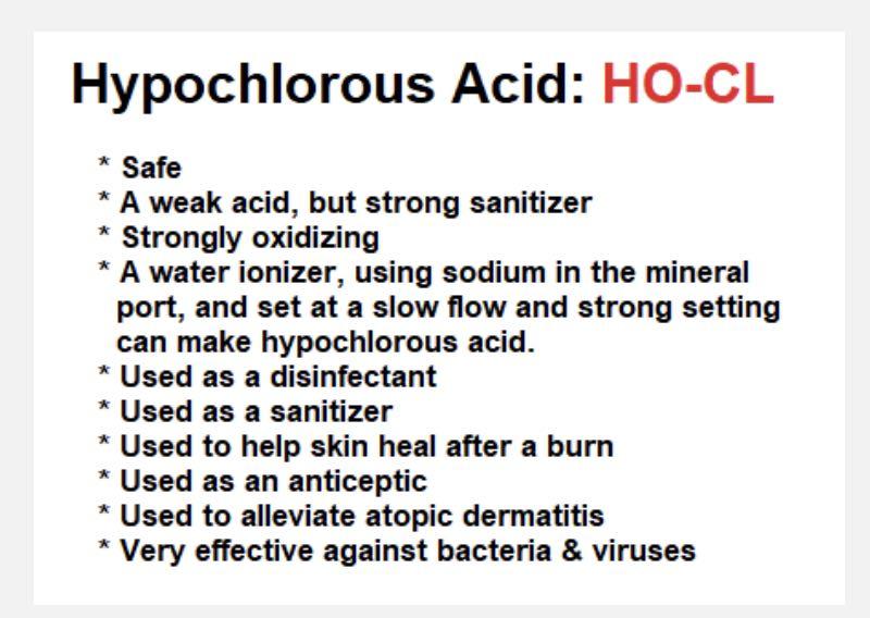 Hypochlorous acid (make to order), Furniture & Home Living, Cleaning ...
