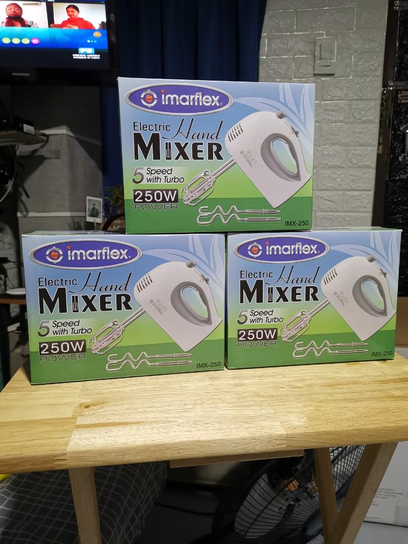 Imarflex Hand Mixer 5 Speed (250W) IMX-250, TV & Home Appliances ...