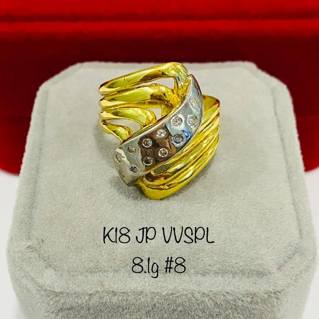 K18 Japan Gold Ring SPL, VSPL, VVSPL & VVVSPL, Women's Fashion, Jewelry ...