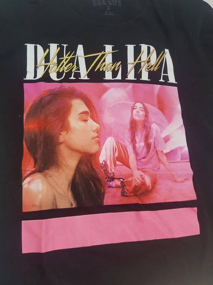 DUA LIPA Official Merchandise tshirt, Fesyen Wanita, Pakaian Wanita ...