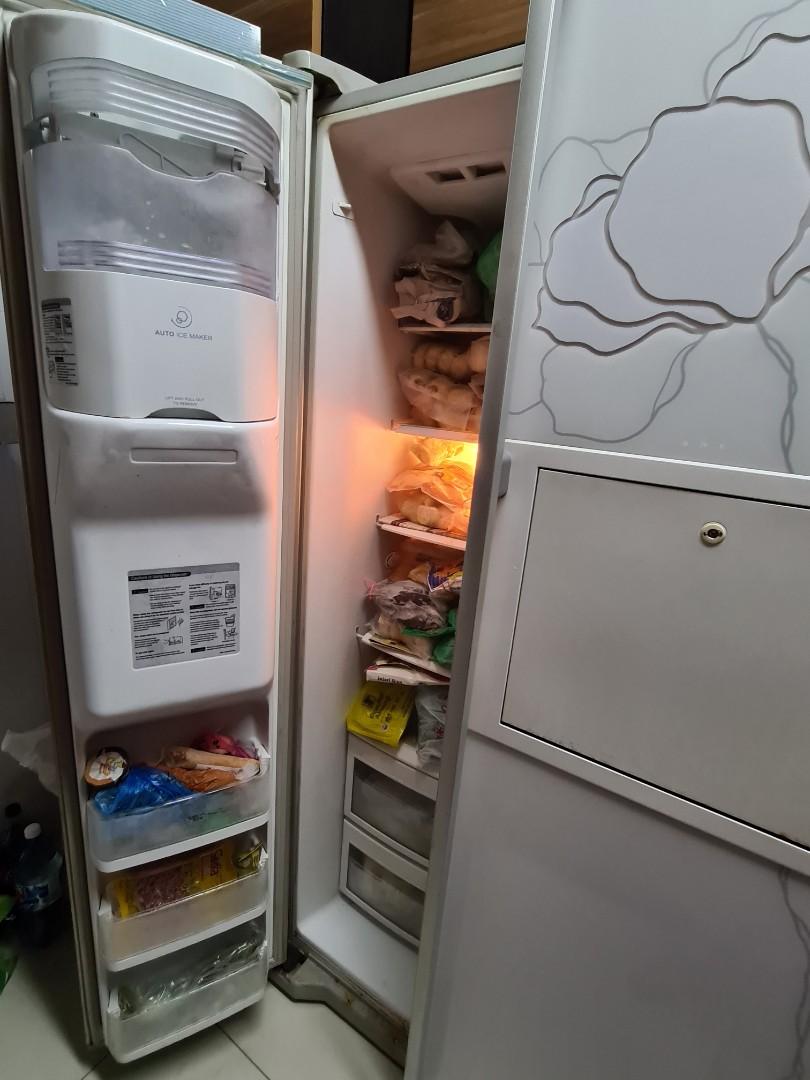 LG Fridge White art flower GR-P217LGB, TV & Home Appliances, Kitchen ...