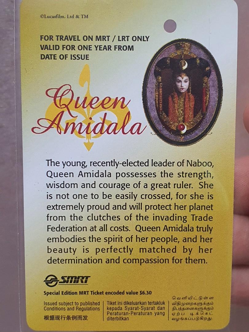 Limited collectable edition SMRT card - Queen Amidala for Star Wars ...