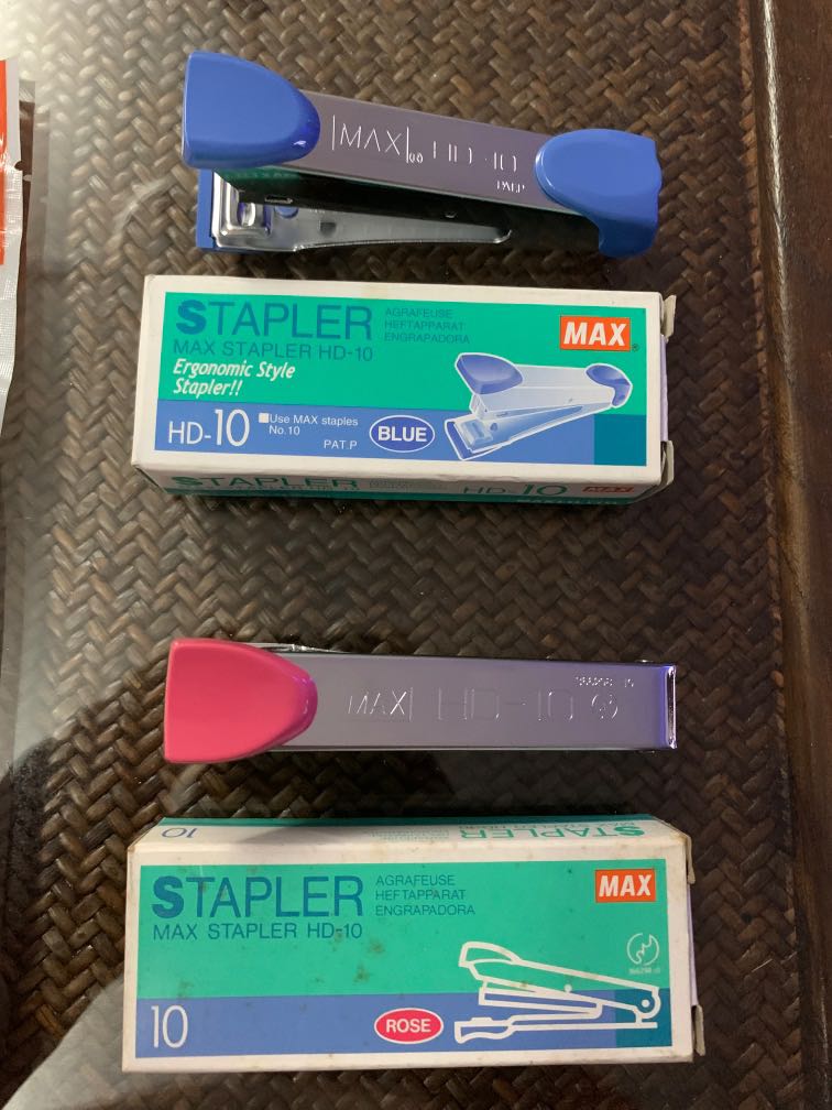 Max stapler HD-10 and stapler bullets, Hobbies & Toys, Stationery ...