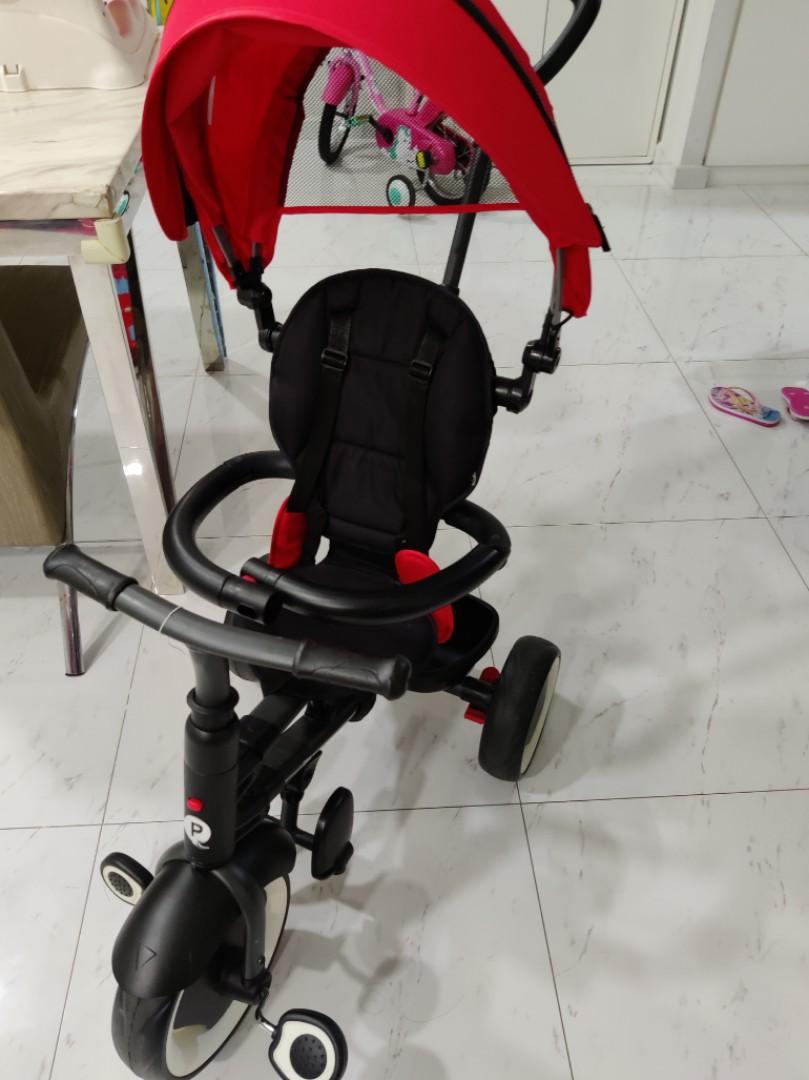 [Q Play] RITO 3 in 1 multi functions Easy Fold Children Tricycle. Push ...