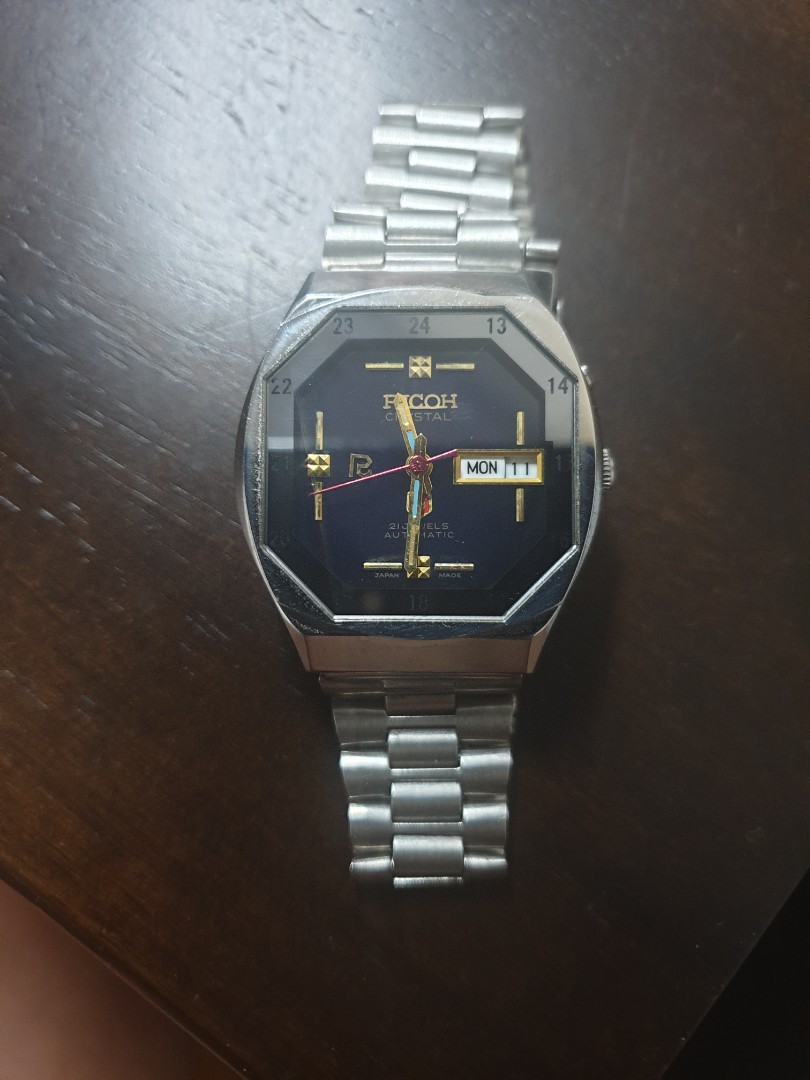 Vintage Ricoh Automatic Watch, Men's Fashion, Watches & Accessories ...