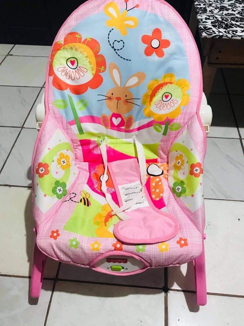 RUSH!! Baby girl rocker, Babies & Kids, Infant Playtime on Carousell