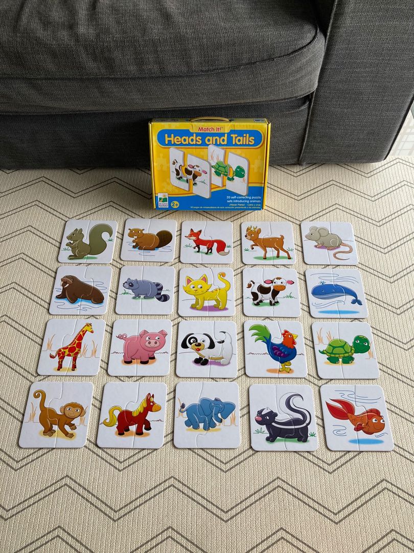 The Learning Journey Heads & Tails (Match it! Puzzle), Hobbies & Toys ...
