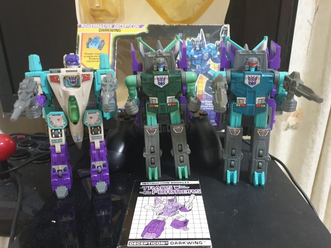 Transformers hasbro Powermaster Darkwing & Dreadwind Takara Masterforce ...