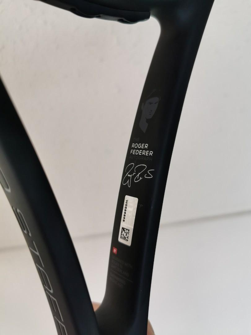 Wilson Pro Staff Roger Federer Autograph v11 All Black Tennis Racket ...