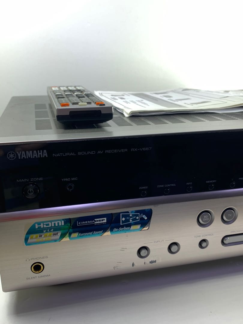 Yamaha RX-V667 7.1 AV Receiver, Audio, Other Audio Equipment on Carousell