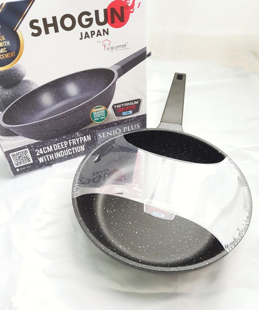 24cm La gourmet Shogun Senjo Plus Marble Series DEEP FRYPAN, Furniture ...