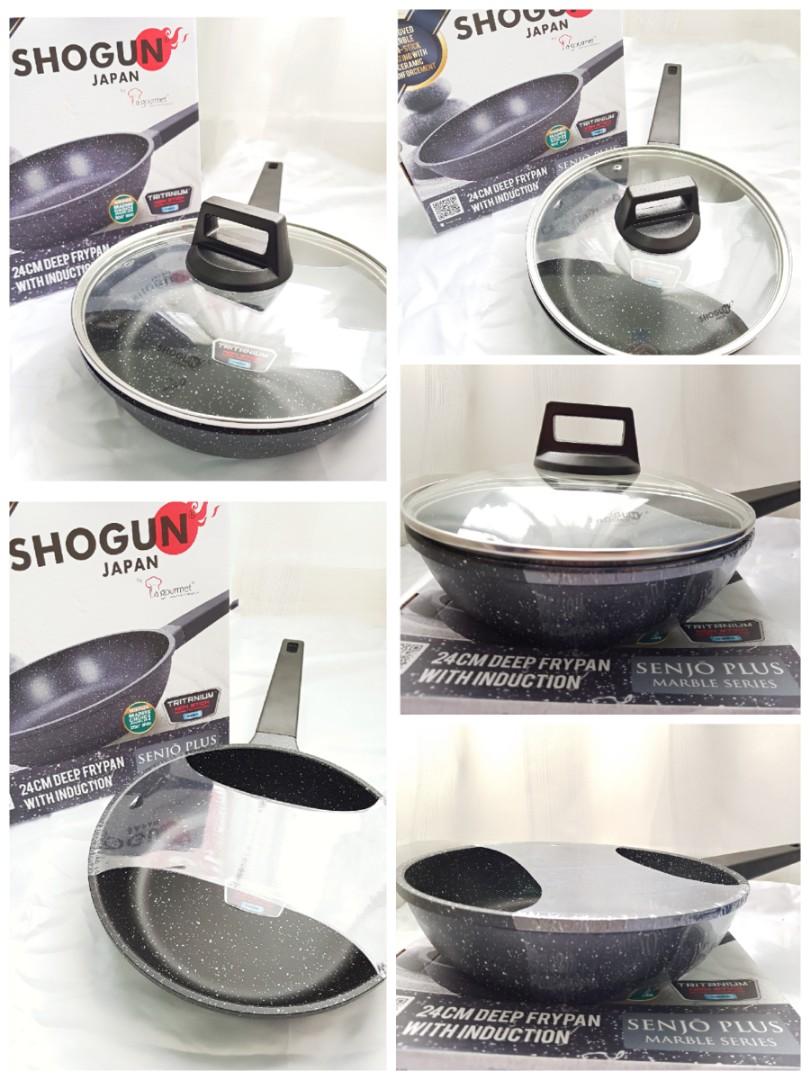 24cm La gourmet Shogun Senjo Plus Marble Series DEEP FRYPAN, Furniture ...