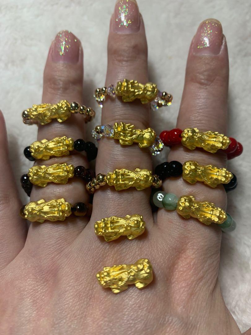 999 pure gold dragon rings, Women's Fashion, Jewelry & Organisers ...