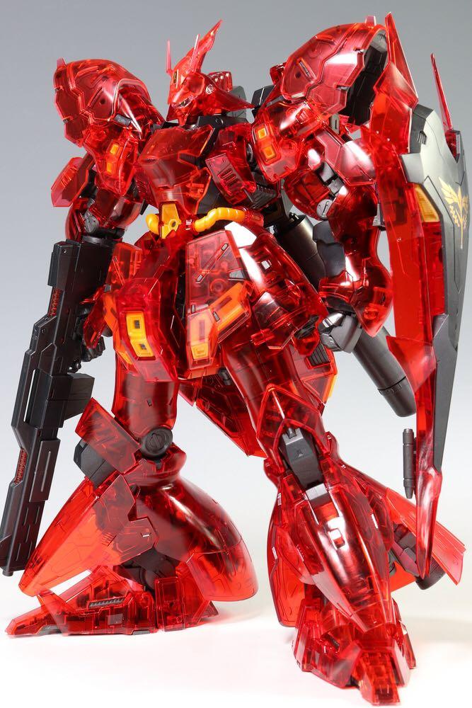 全新 台場 限定 會場 限定 RG 1/144 Sazabi Clear Color 沙煞比 彩透版 沙剎比 馬莎 專用 高達模型, 興趣及 ...