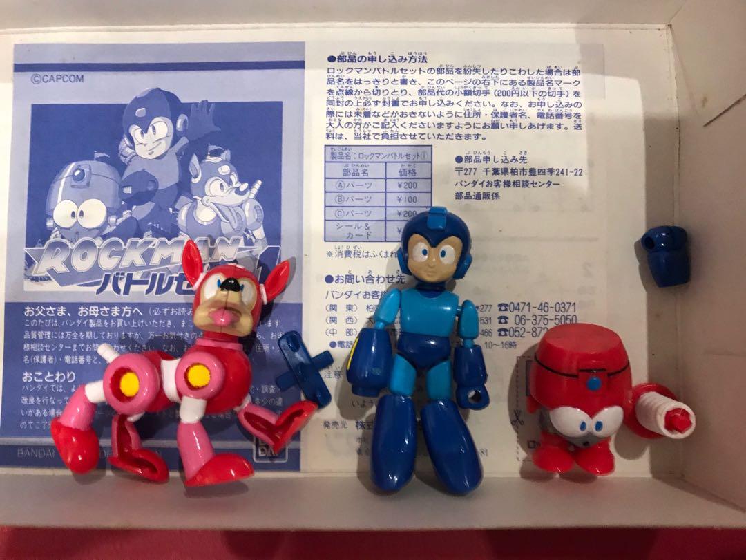 絕版 罕有 已砌上色 Bandai 洛克人 Rockman & Rush Coil 1992年 模型 Capcom, 興趣及遊戲, 玩具 ...