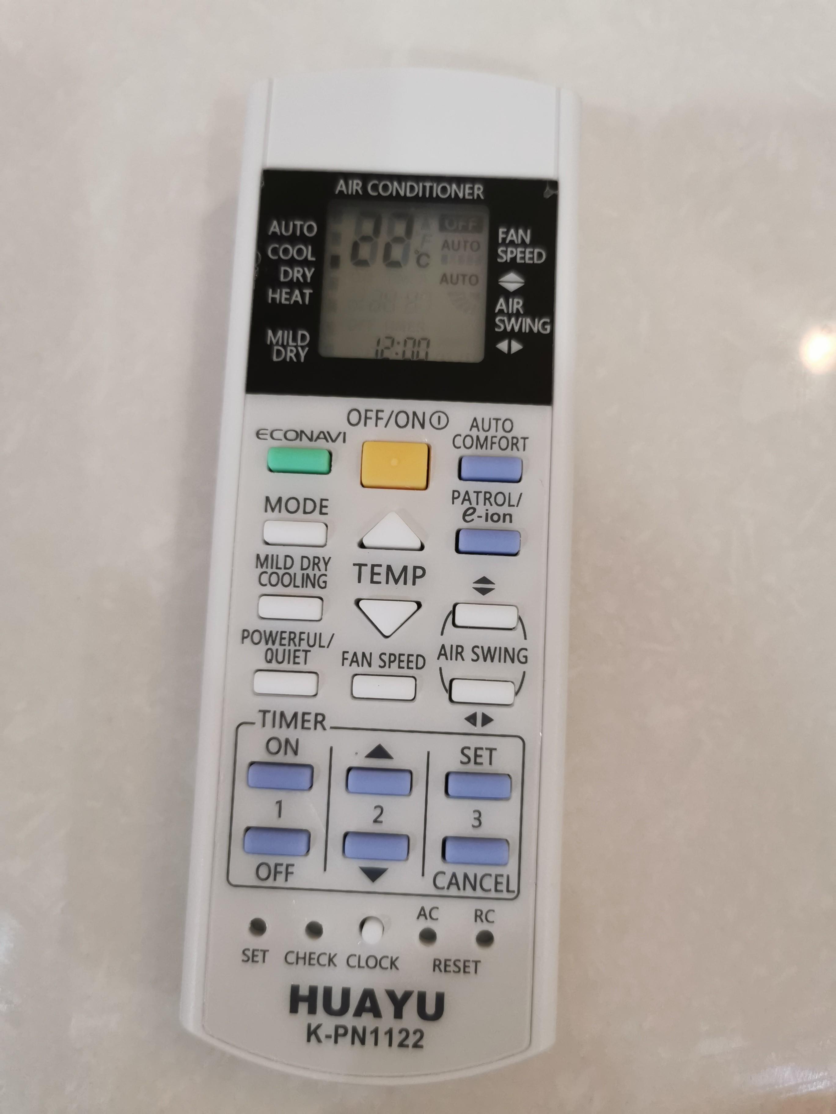 HUAYU Universal Aircon Remote Controller, TV & Home Appliances, TV ...