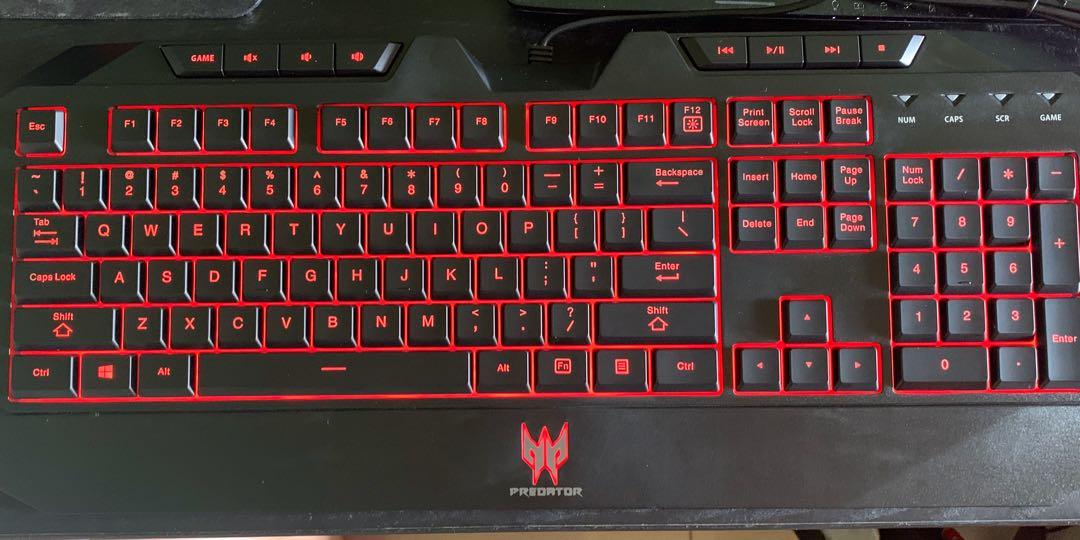 ACER Predator Keyboard, Computers & Tech, Parts & Accessories, Computer ...