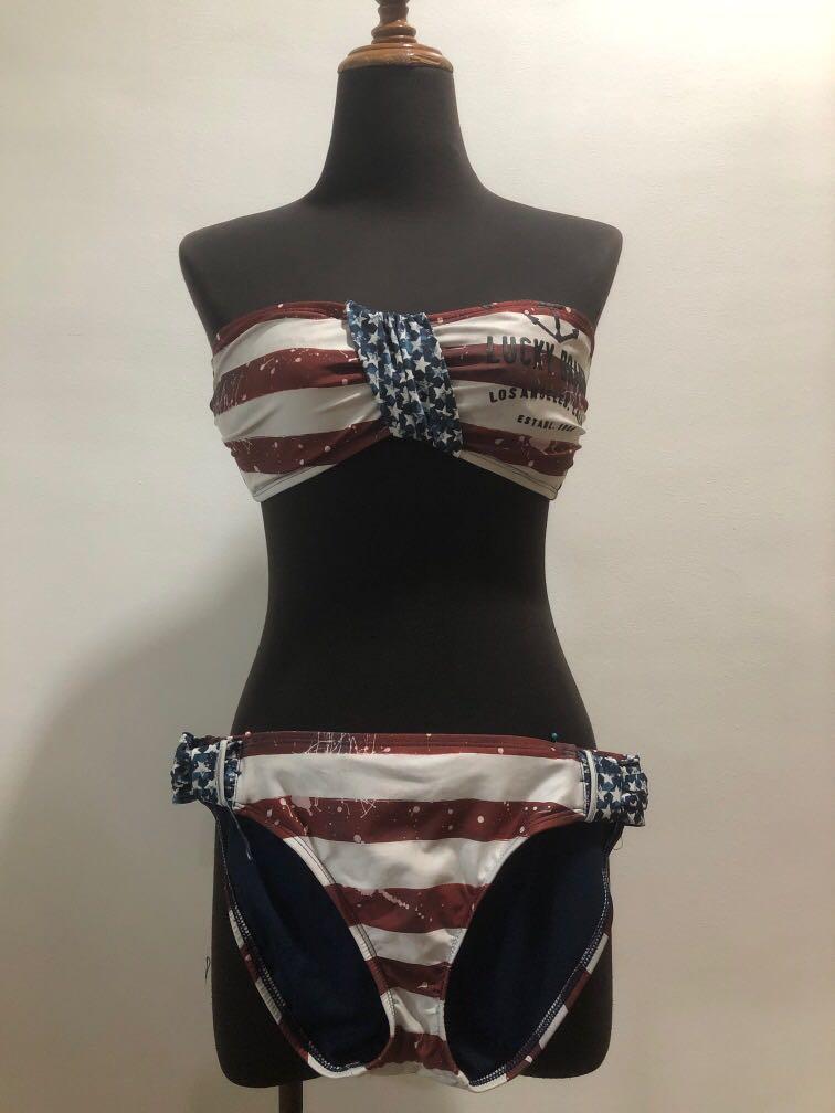 American Flag Bikini Set Womens Fashion Swimwear Bikinis