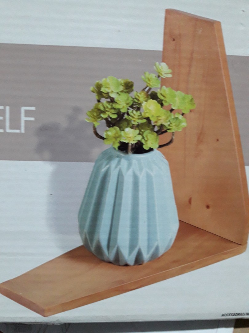 Angled wall shelf, Furniture & Home Living, Home Improvement ...