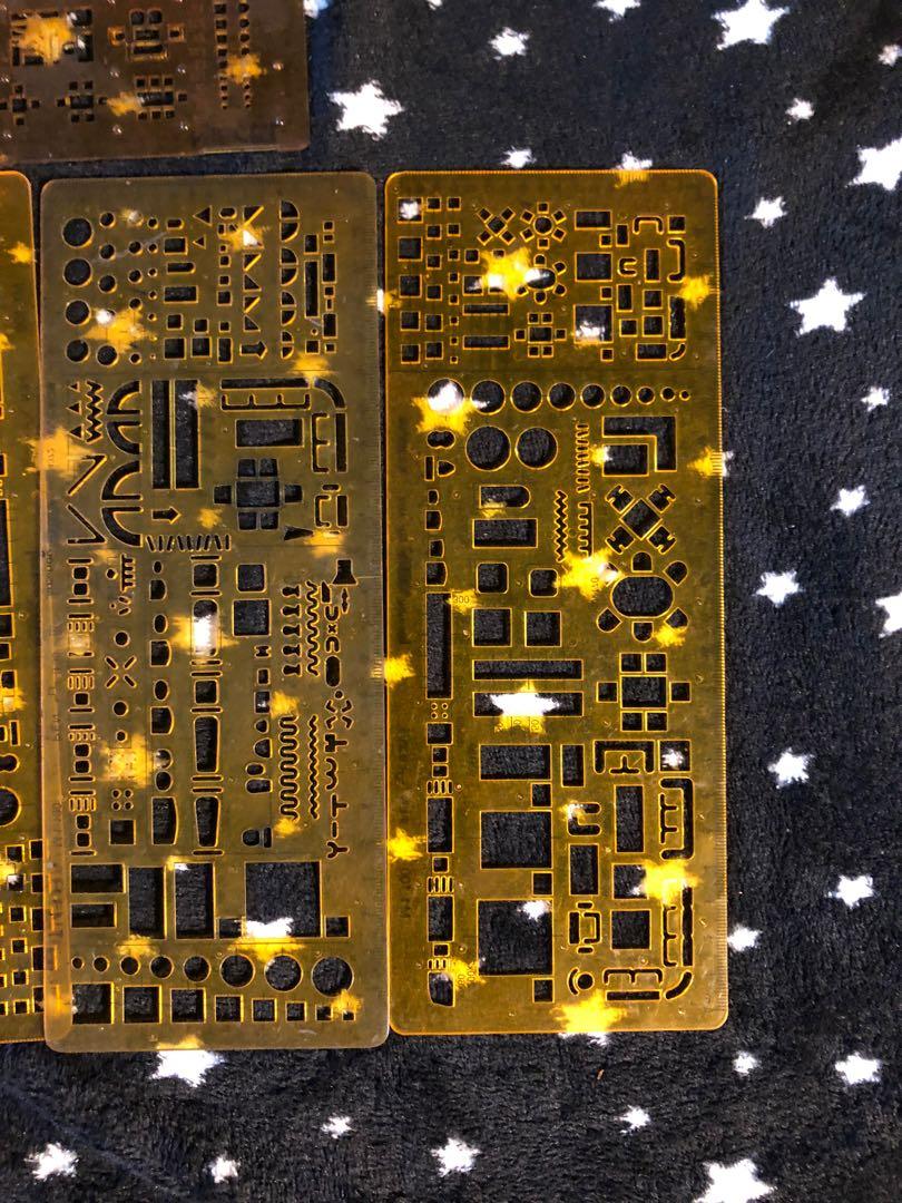 Architecture Engineering Drawing Stencil Template Kit, Hobbies & Toys ...