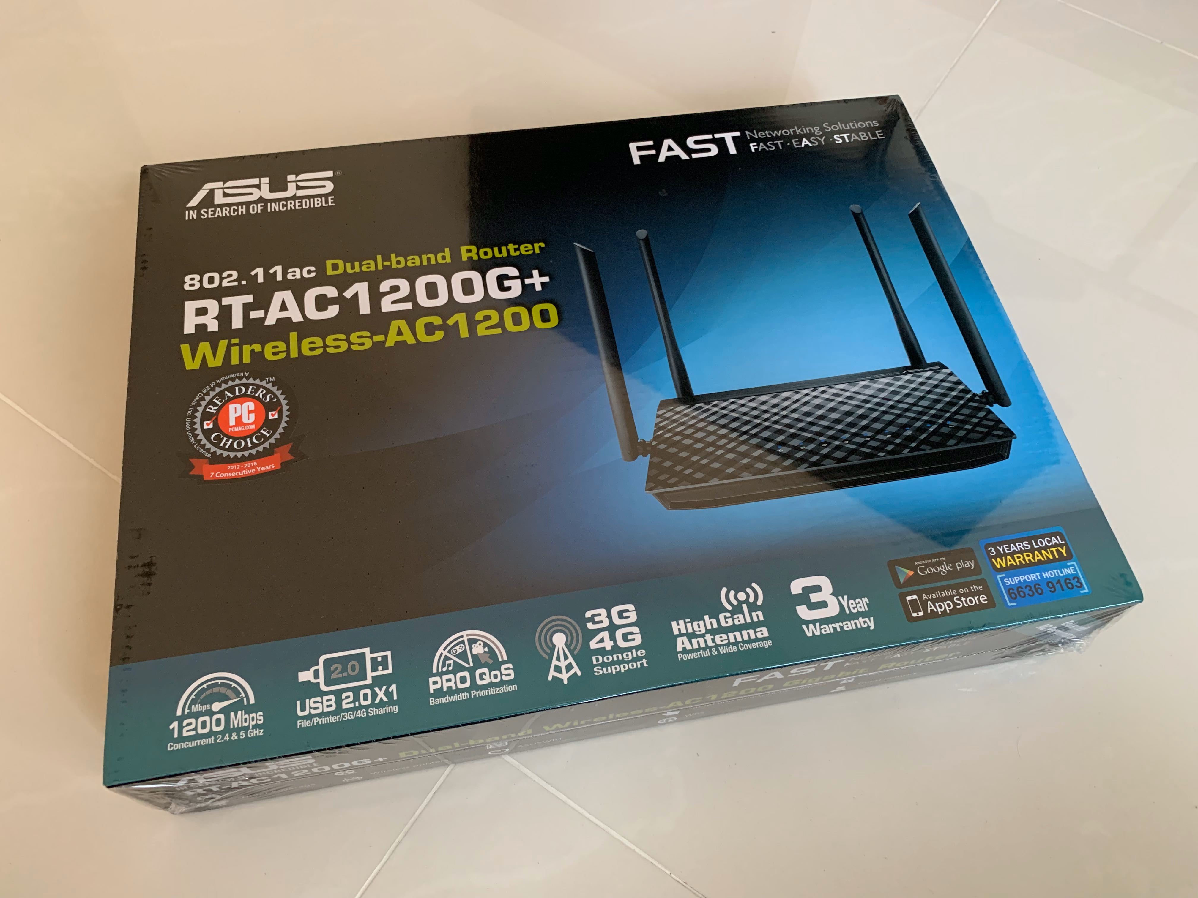 Asus RT AC 1200+, Computers & Tech, Parts & Accessories, Networking on ...