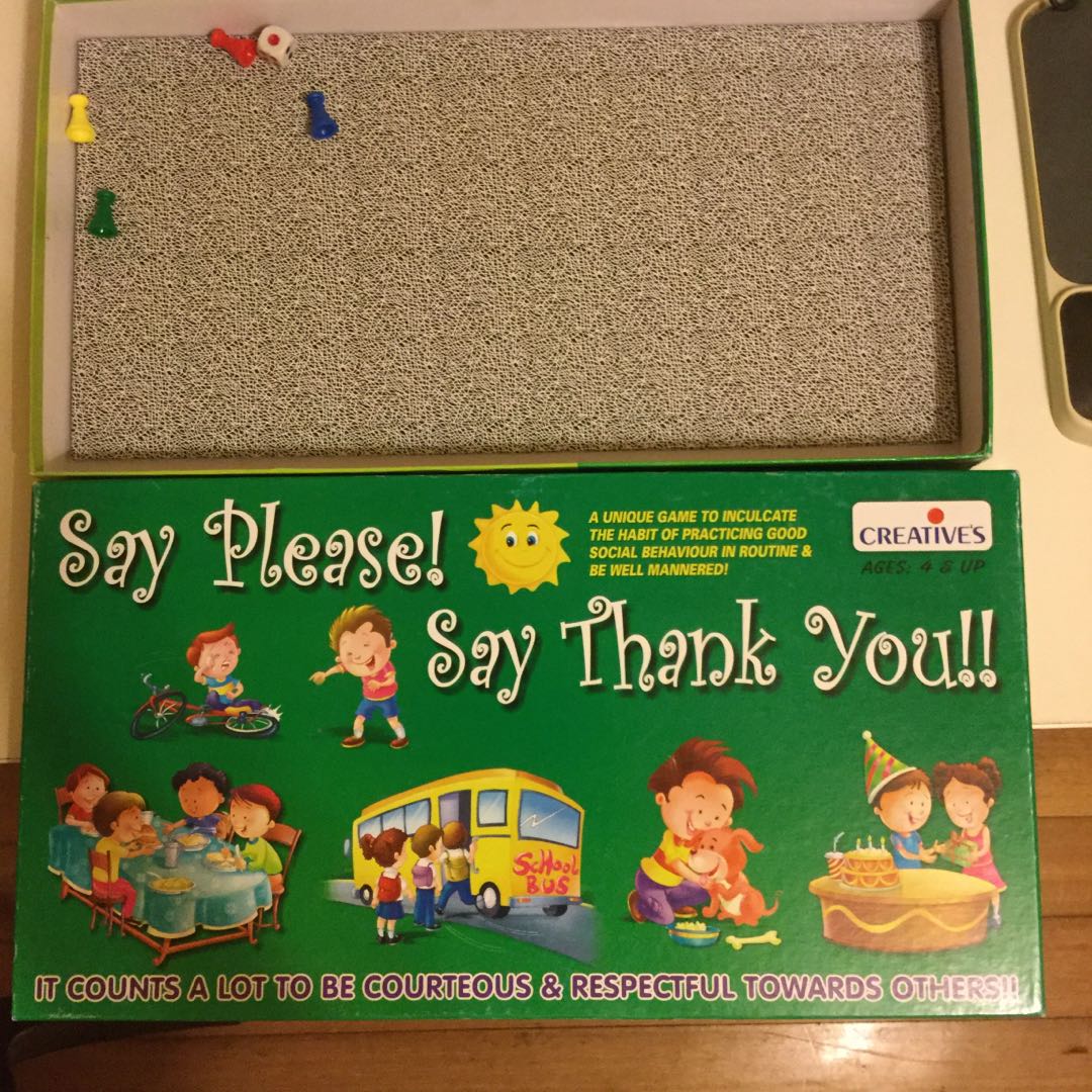 Board Game - Say please and thank you, Hobbies & Toys, Toys & Games on ...