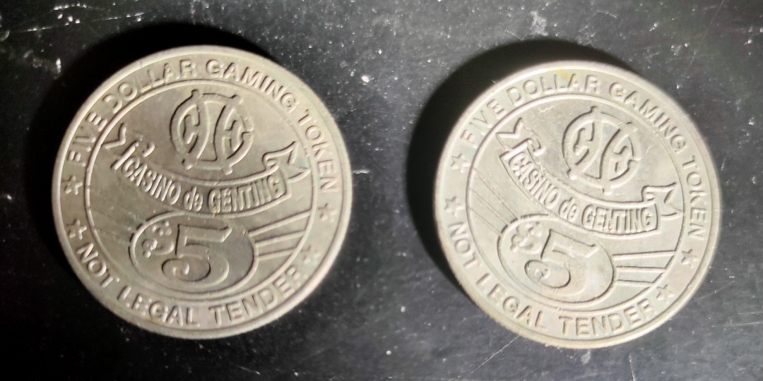 Casino De Genting $5 Token, Hobbies & Toys, Memorabilia & Collectibles ...