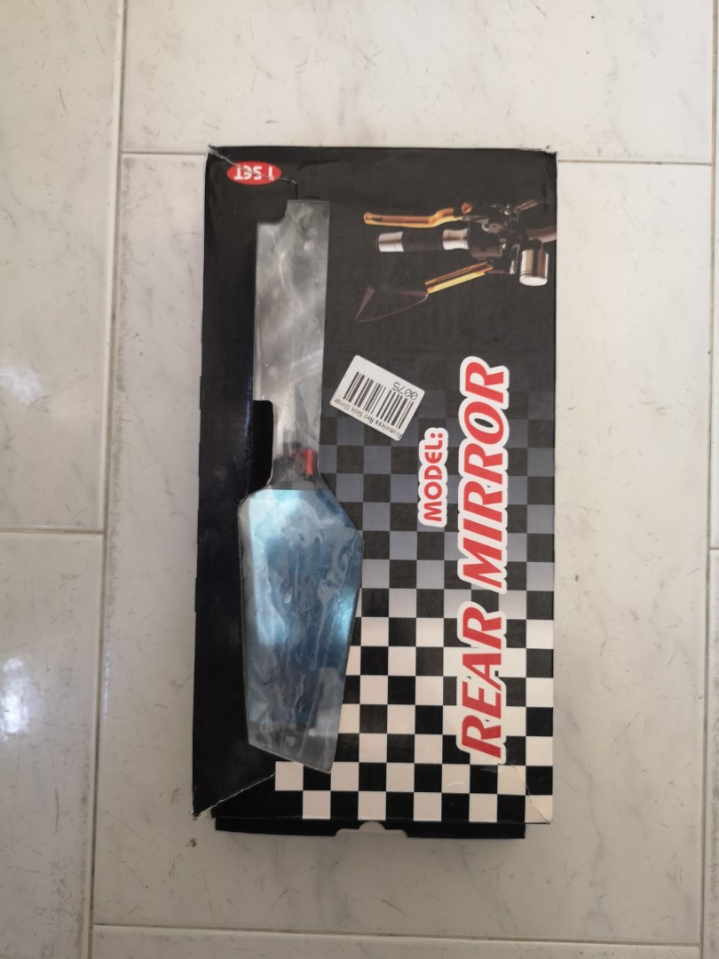 CNC Frameless rectangle side mirror, Motorcycles, Motorcycle ...