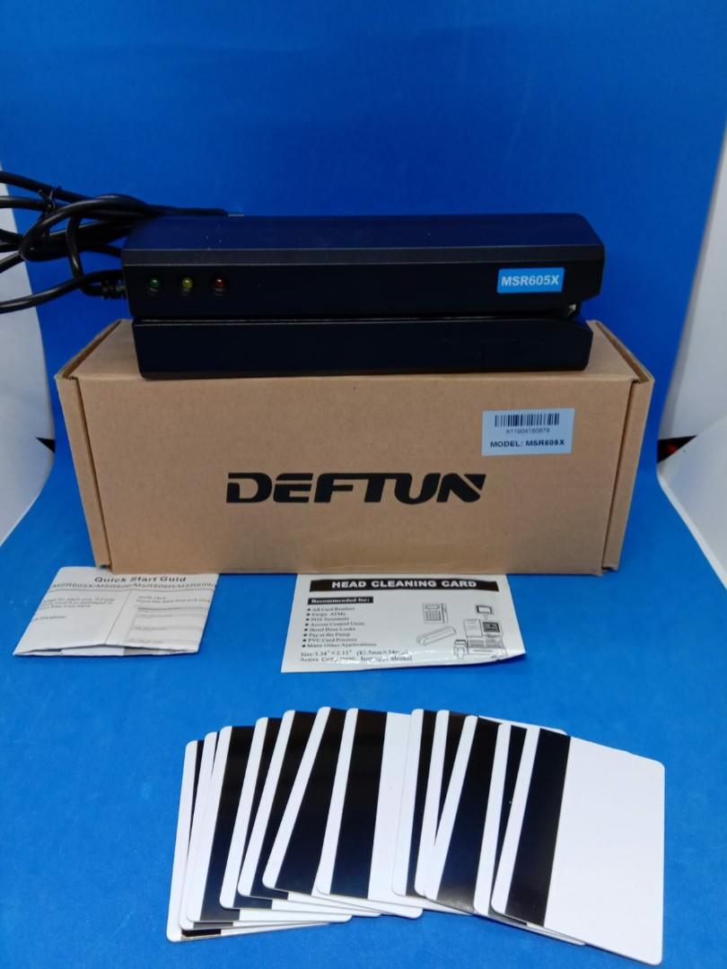 Deftun new MSR605X USB card magcard reader writer inside adaptor ...