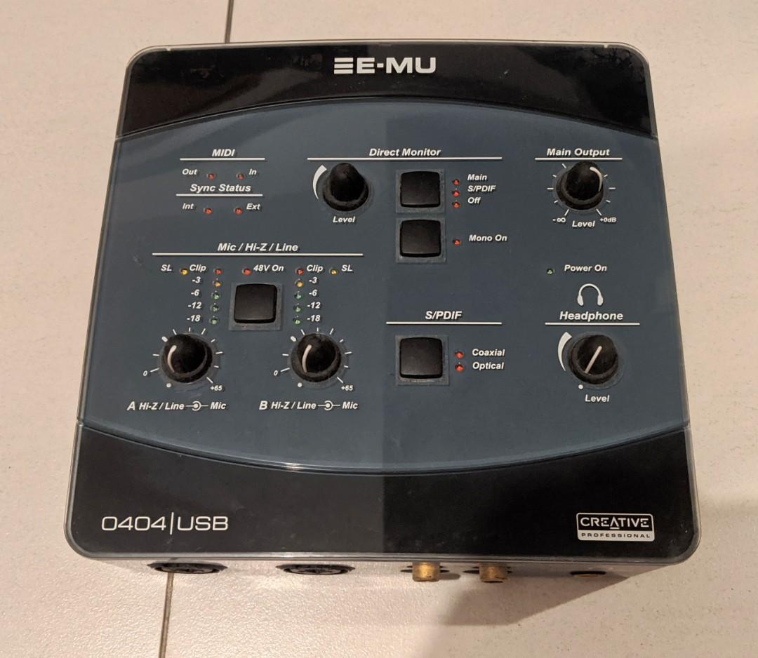 EMU 0404 USB audio interface, 音響器材, 可攜式音響設備 - Carousell