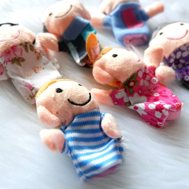 Finger Family Cloth Puppet, Babies & Kids, Infant Playtime on Carousell