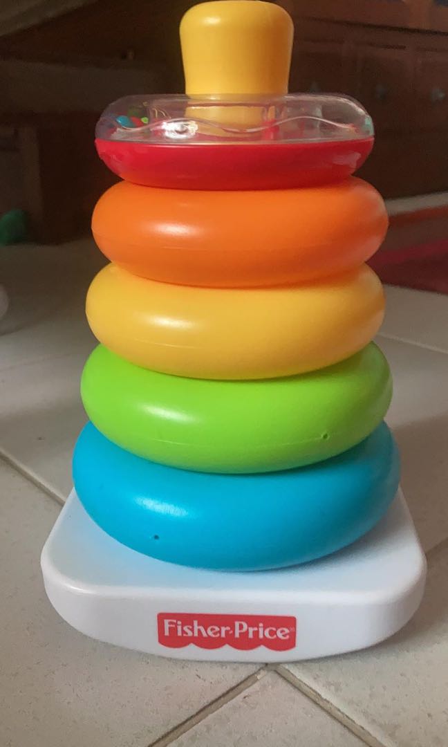 Fisher Price Rock a Stack stacking rings, Babies & Kids, Infant ...
