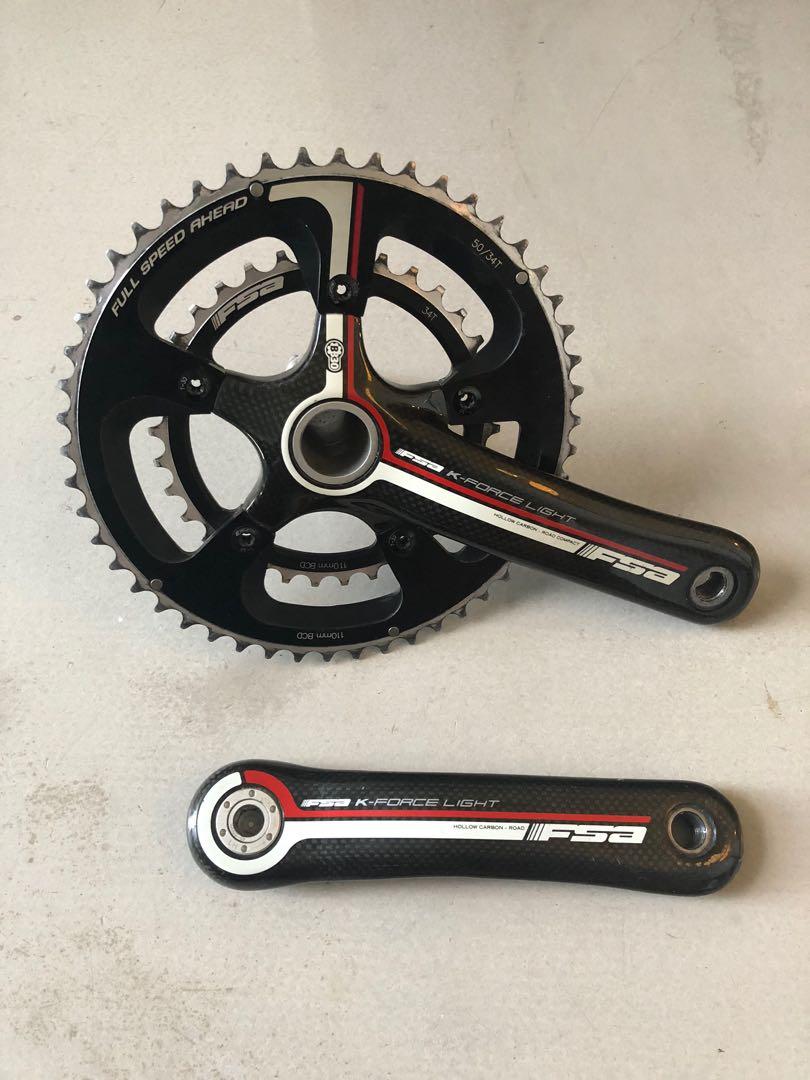 FSA K-Force Light, carbon cranks, Sports Equipment, Bicycles & Parts ...