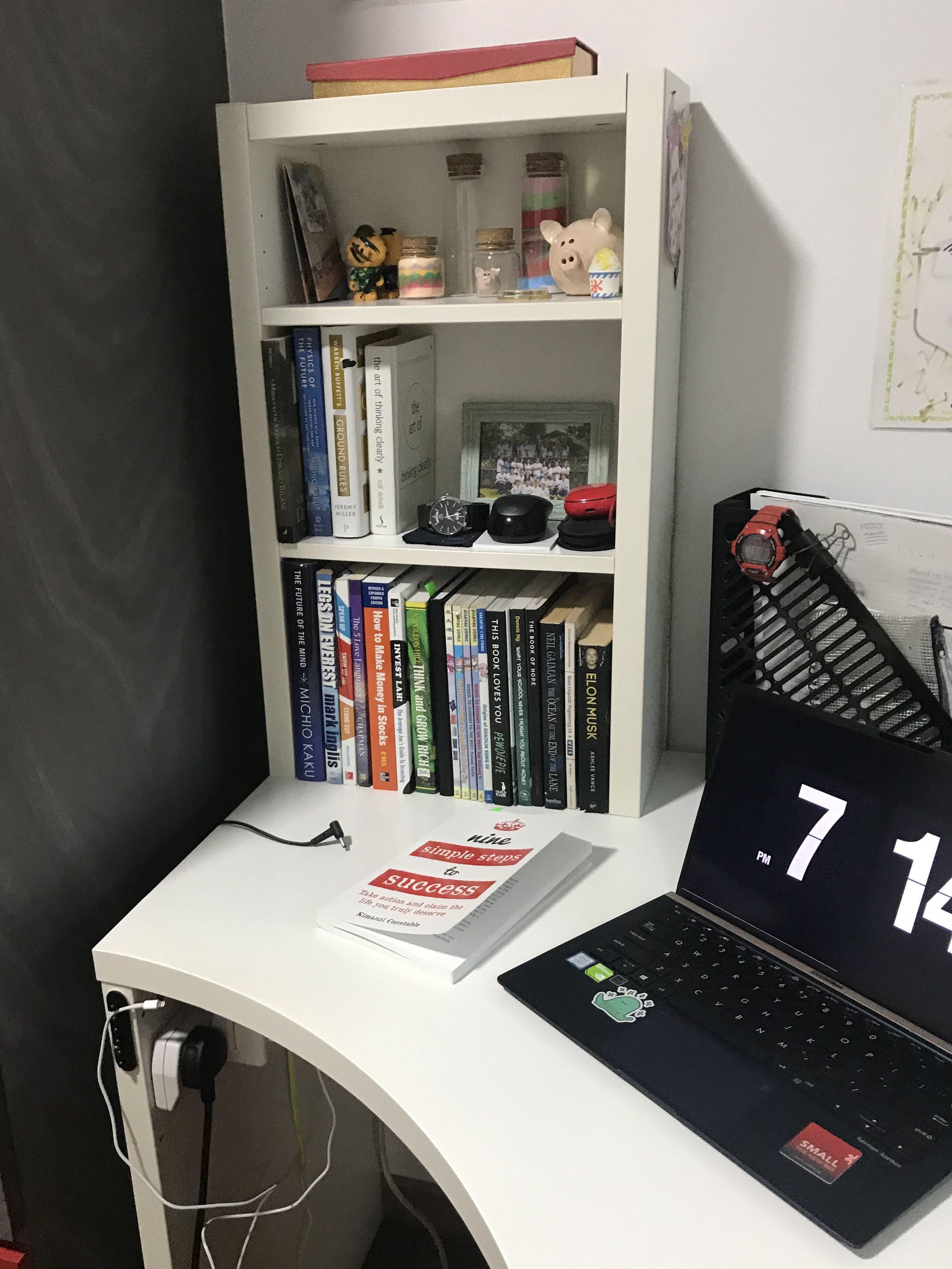 IKEA Corner Study Table White, Furniture & Home Living, Furniture ...