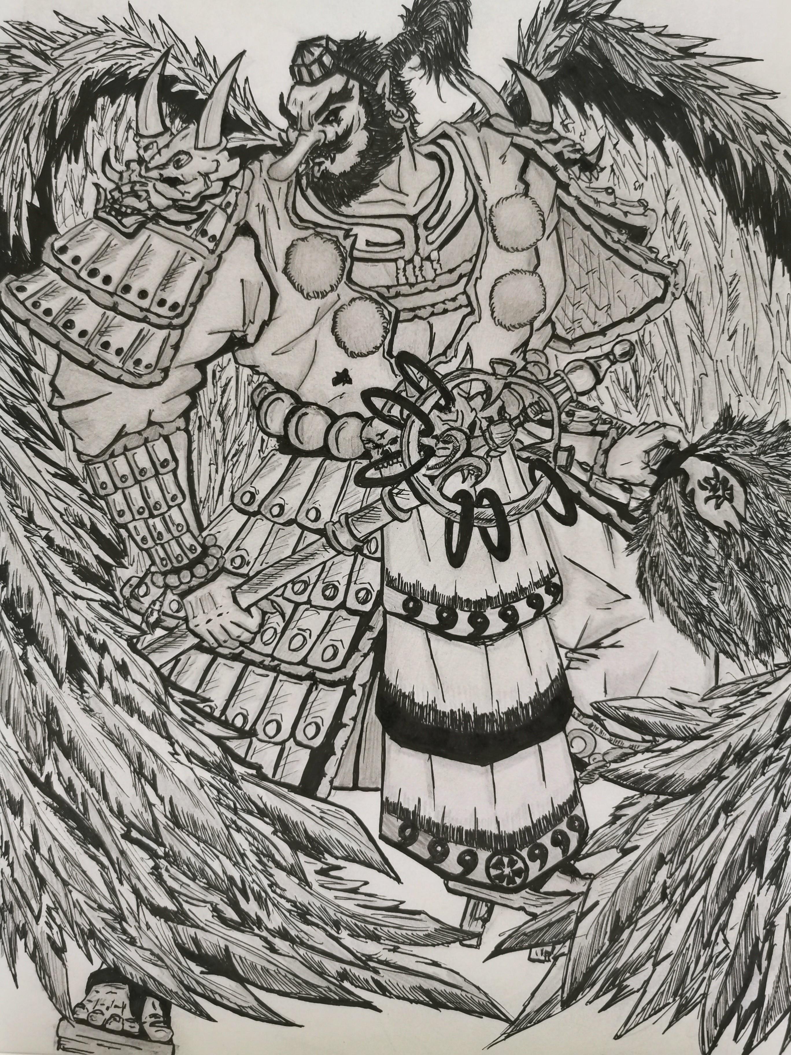 Japanese Tengu, Hobbies & Toys, Stationery & Craft, Art & Prints on ...