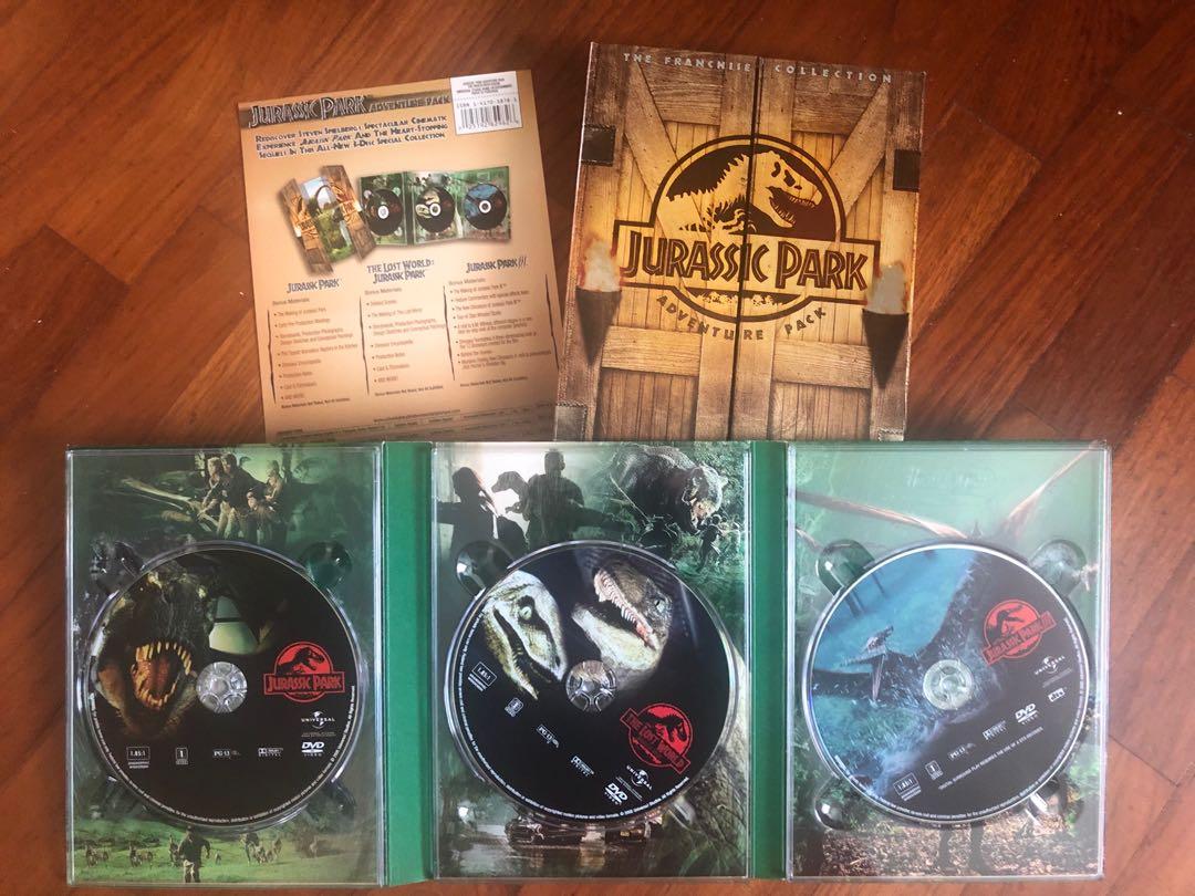 Jurassic Park Trilogy DVD Collection Adventure Pack, Music & Media, CDs ...