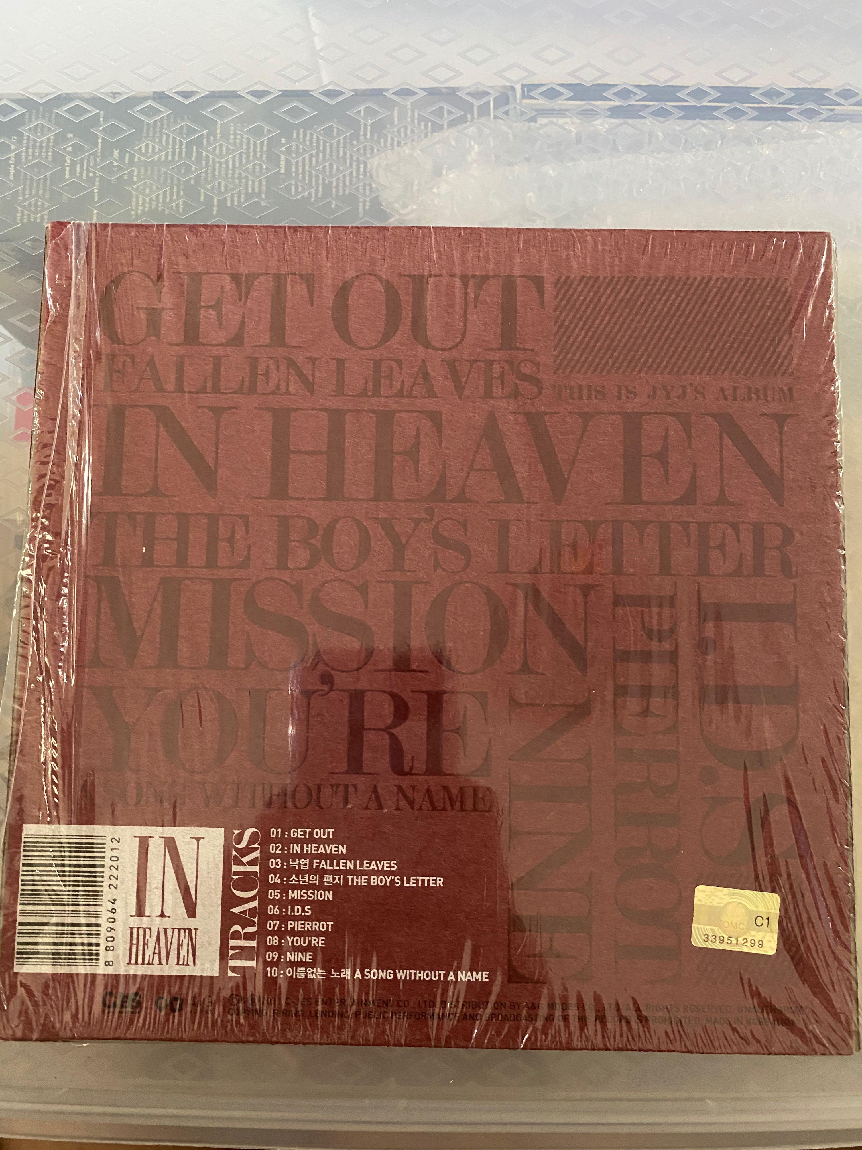 JYJ In Heaven Album, Hobbies & Toys, Memorabilia & Collectibles, K-Wave ...