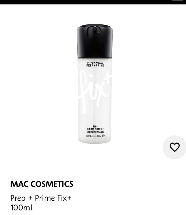MAC Prep + Prime Fix+ 100ML Original, Beauty & Personal Care, Face ...