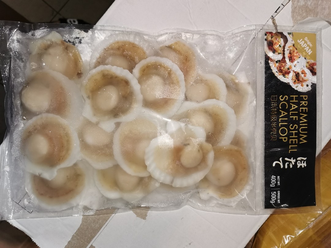 Premium half shell scallop, Food & Drinks, Chilled & Frozen Food on ...